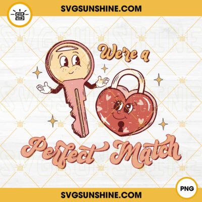 We're A Perfect Match PNG, Funny Couple PNG, Heart Lock And Key PNG ...