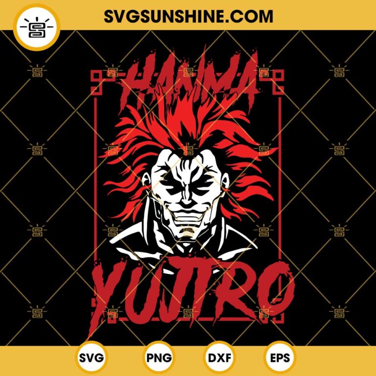 Yuujirou Hanma SVG, Baki SVG PNG DXF EPS Cricut