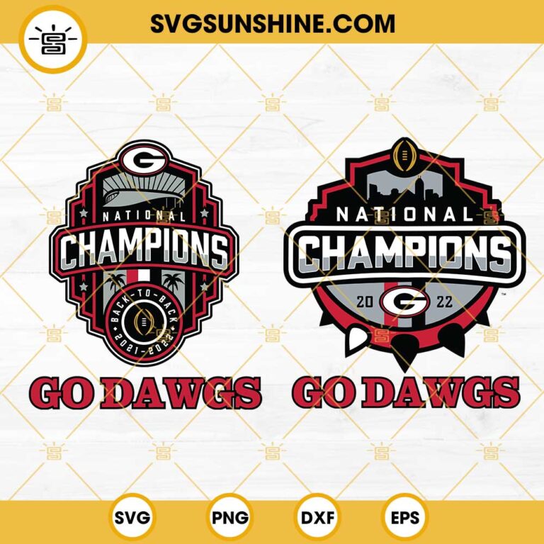 Go Dawgs Georgia Bulldogs National Champions SVG, Georgia Bulldogs SVG, Go Dawgs SVG