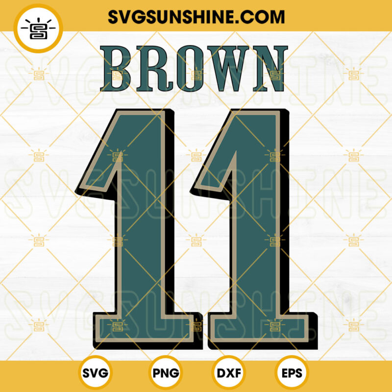 Brown 11 SVG, A J Brown SVG, Football Mascot SVG, Philadelphia Eagles ...