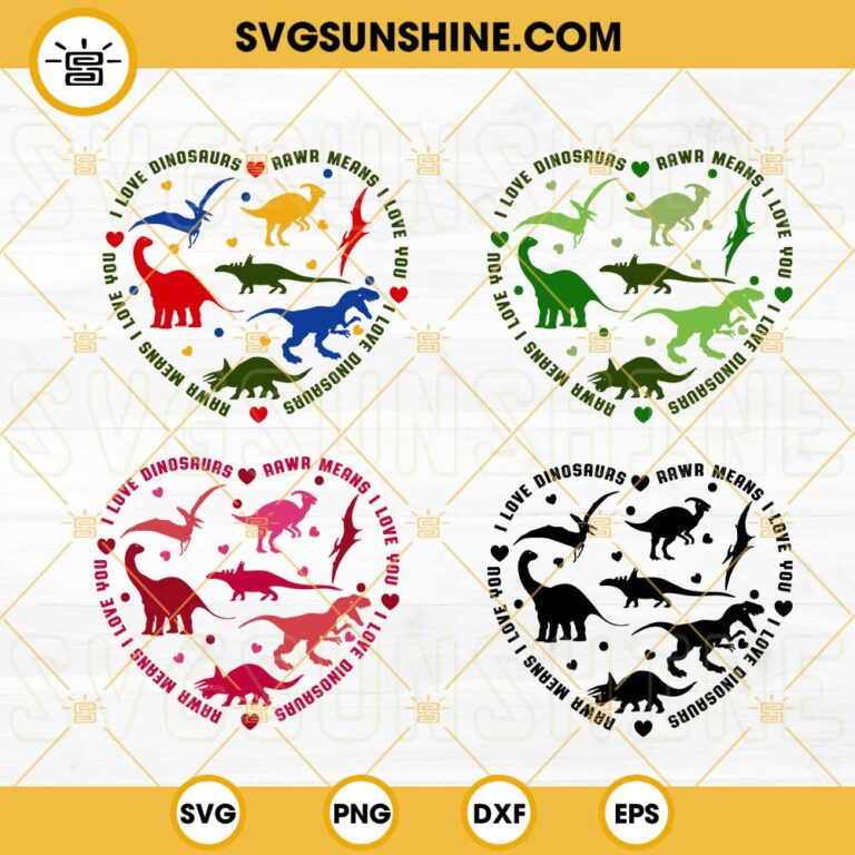 Dinosaur Heart SVG, Valentine Dinosaur SVG, Dinosaur SVG, Valentines ...