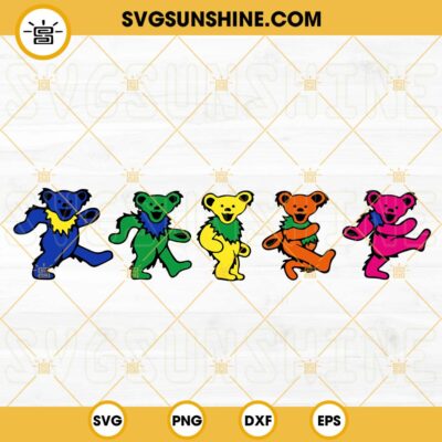 Grateful Dead Dancing Bears SVG, Jerry Bears SVG, Bears Choice Band SVG ...