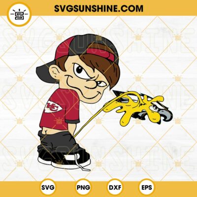 Kansas City Chiefs Calvin Peeing On Eagles SVG, Funny Super Bowl 2023 ...