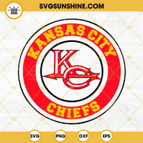 Kansas City Chiefs Circle Logo SVG, Chiefs SVG, American Football Team ...