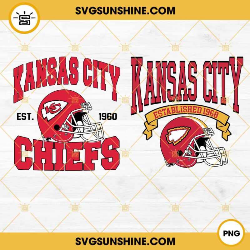 Kansas City Chiefs PNG Bundle, Kansas City Football Team PNG, KC Chiefs PNG