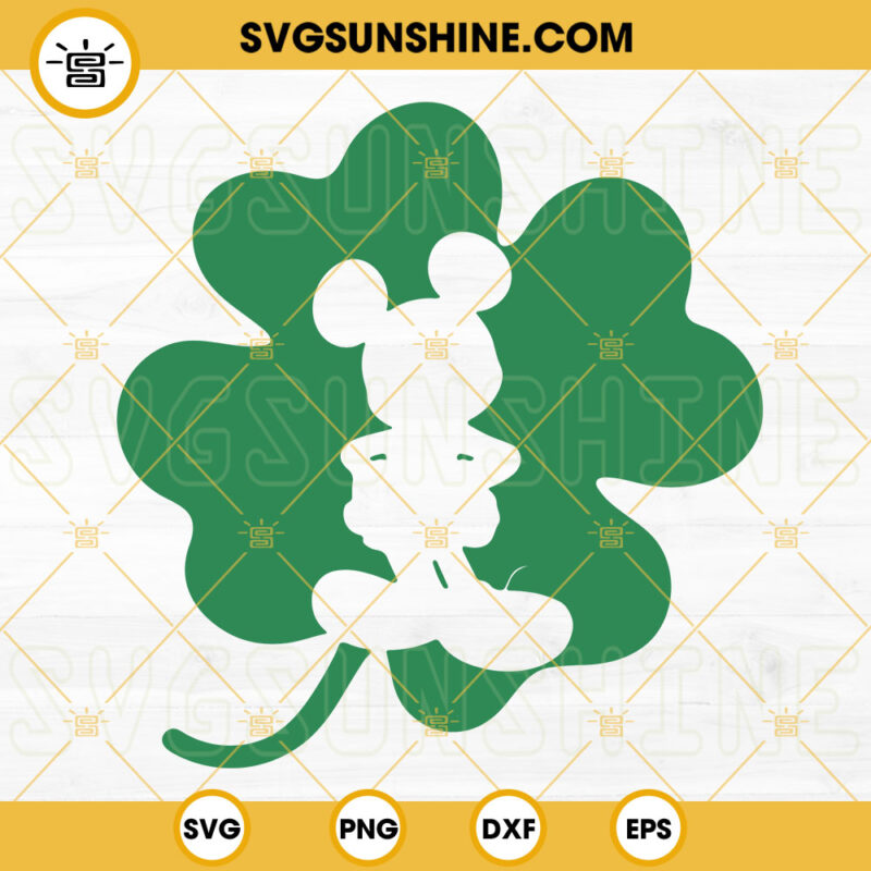 Mickey Clover SVG, Lucky Mouse SVG, Disney St Patricks Day SVG PNG DXF ...