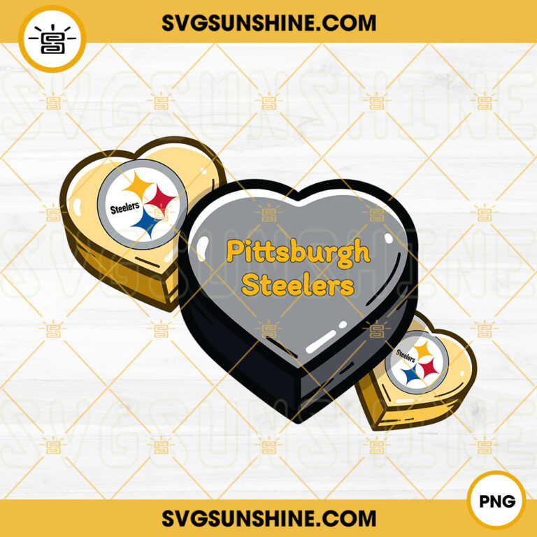 Pittsburgh Steelers Conversation Hearts PNG, Steelers Football Love PNG ...