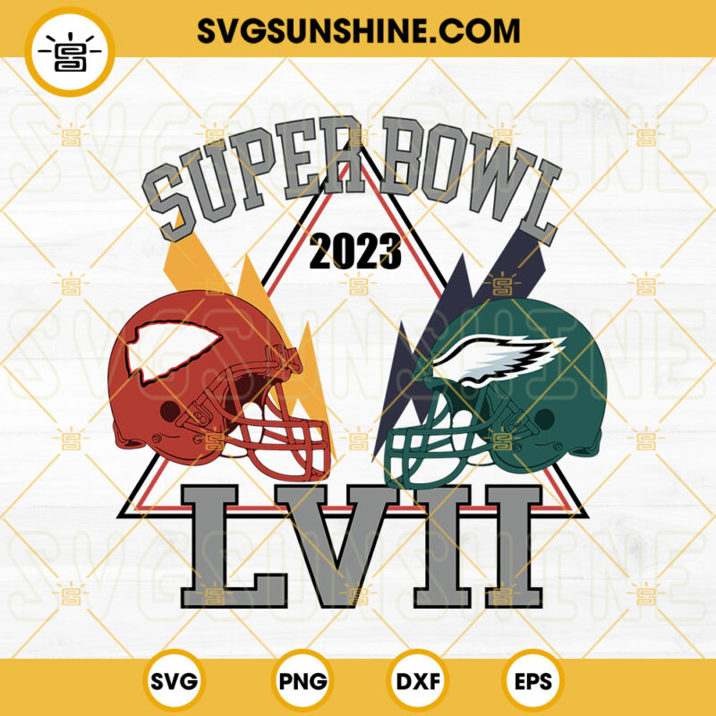 Super Bowl LVII 2023 SVG, Chiefs Vs Eagles SVG, SuperBowl 57 SVG ...