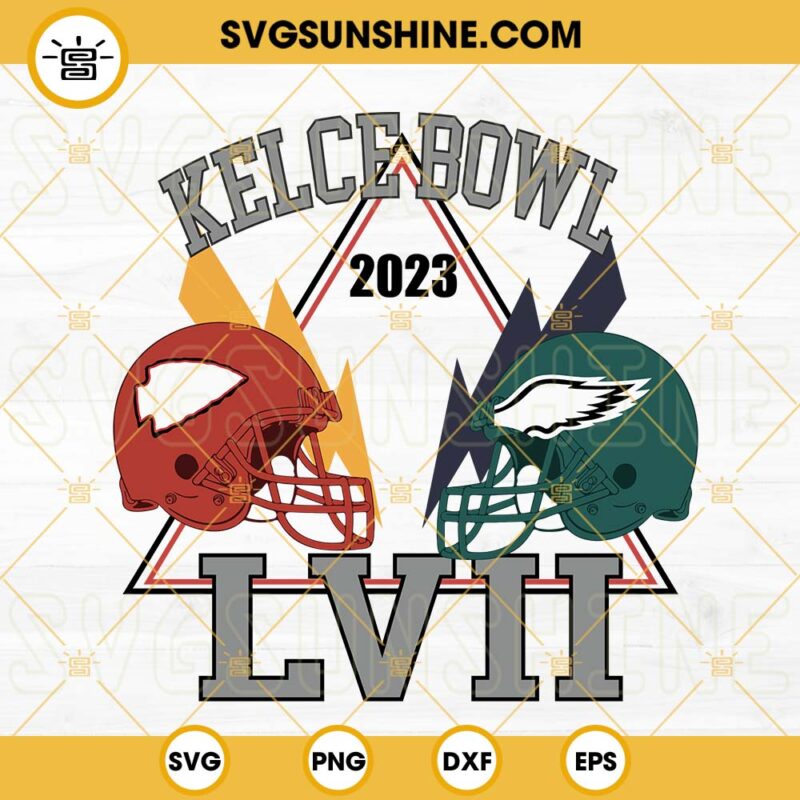 Kelce Bowl 2023 SVG, Chiefs Vs Eagles Super Bowl 2023 SVG PNG DXF EPS ...