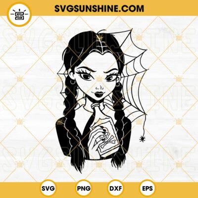 Wednesday Addams Poison SVG, Addams Family SVG PNG DXF EPS Cut Files