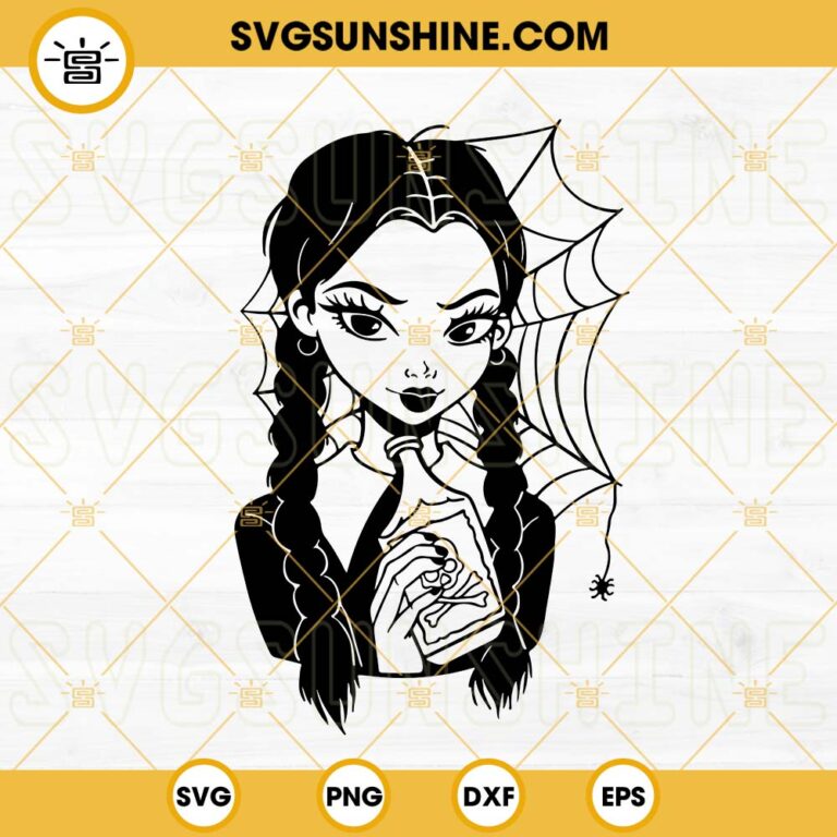 Wednesday Addams Poison SVG, Addams Family SVG PNG DXF EPS Cut Files