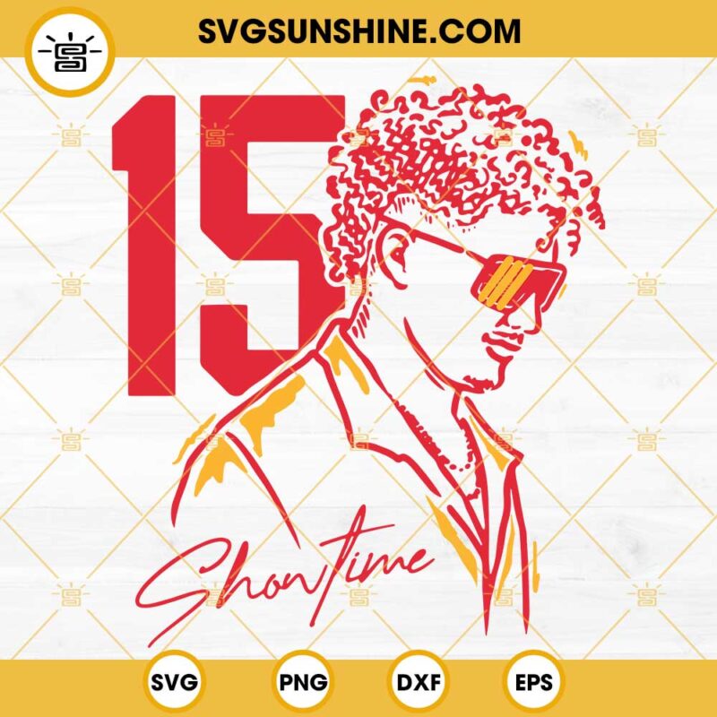 Mahomes SVG, 15 Showtime SVG, Patrick Mahomes SVG, Kansas City Chiefs ...