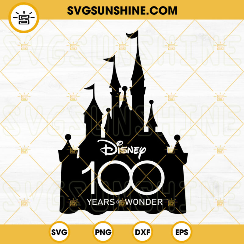 Disney 100 Years Of Wonder SVG, Disney 2023 SVG, Disney World Castle ...