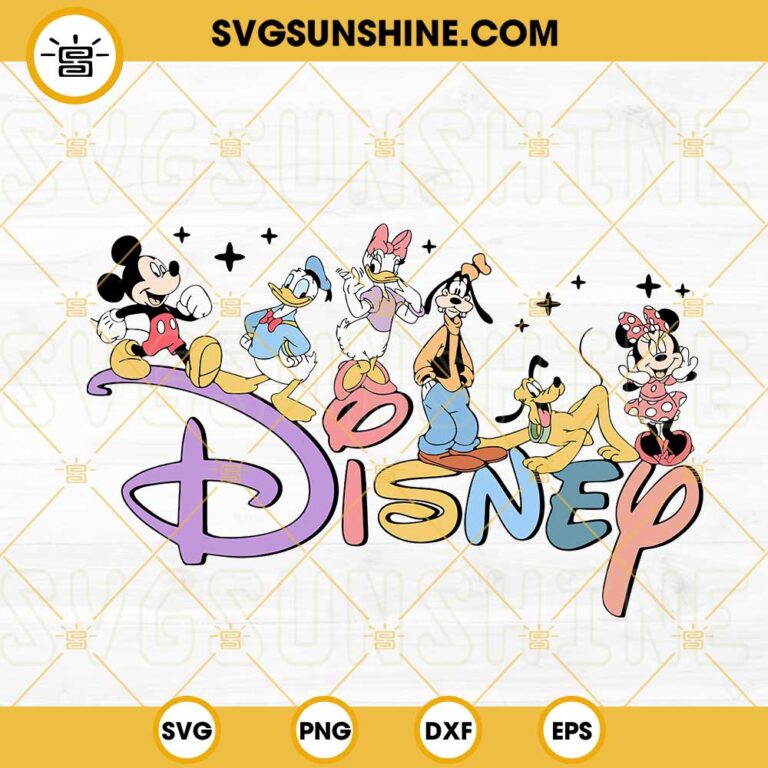 Disney Characters SVG, Mickey Mouse And Friends SVG, Disney Family SVG ...