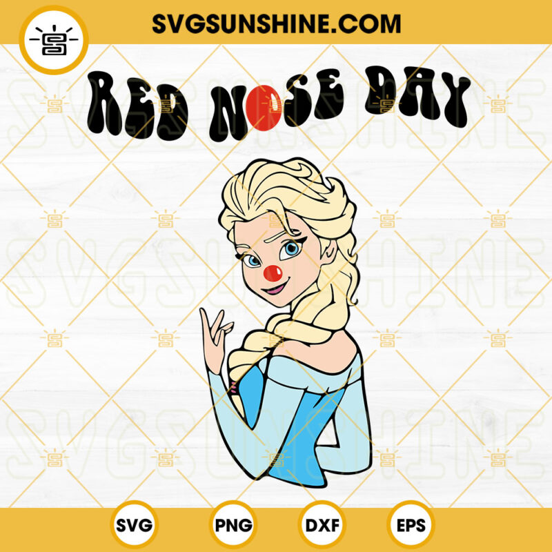 Stitch Red Nose Day SVG, Fund Raising SVG, Funny Red Nose SVG PNG DXF ...