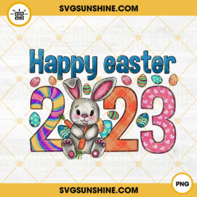 Happy Easter 2023 PNG, Easter Day PNG, Cute Easter Bunny PNG Digital ...