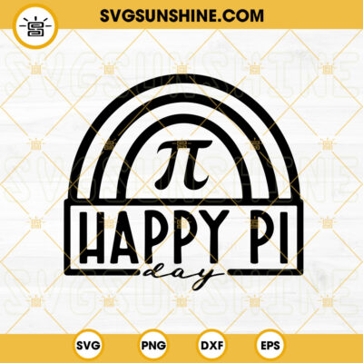 Happy Pi Day Rainbow SVG, Math Teachers SVG, Pi Symbol SVG PNG DXF EPS ...