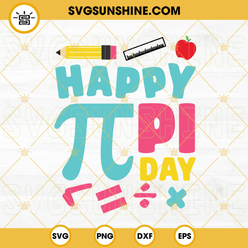 Happy Pi Day Teacher SVG, I Love Math SVG, Elementary Teacher SVG ...
