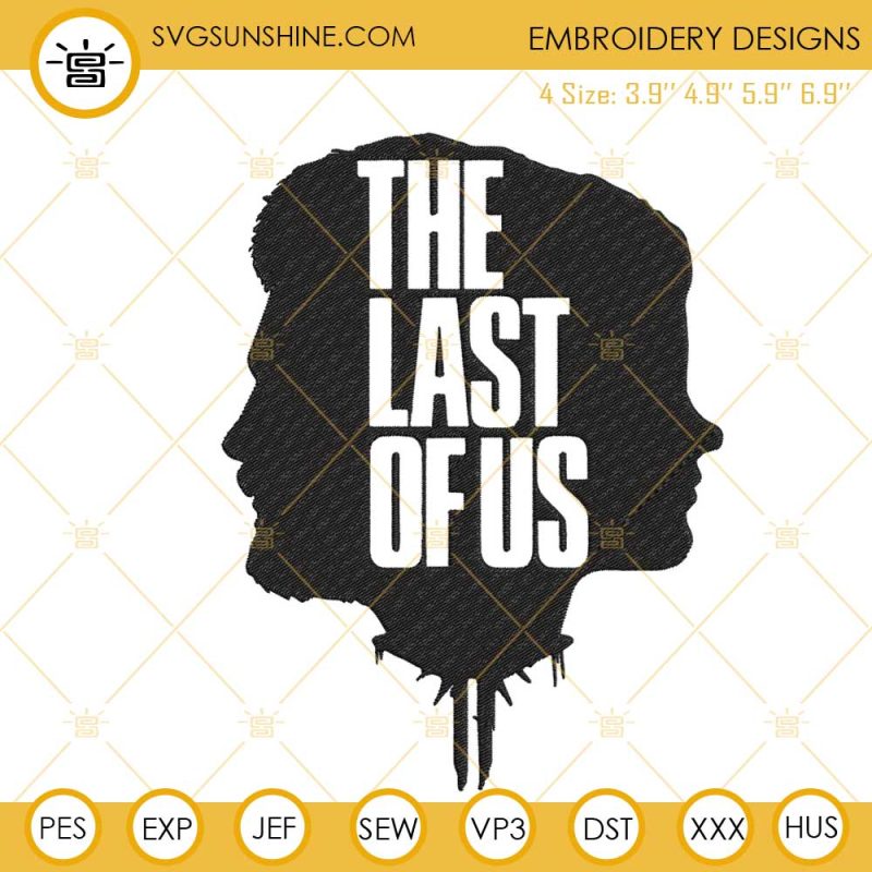 Joel And Ellie Embroidery Designs, The Last Of Us Embroidery Files