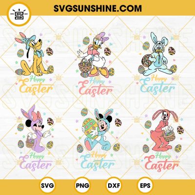 Mickey And Friends Happy Easter SVG Bundle, Disney Easter SVG ...