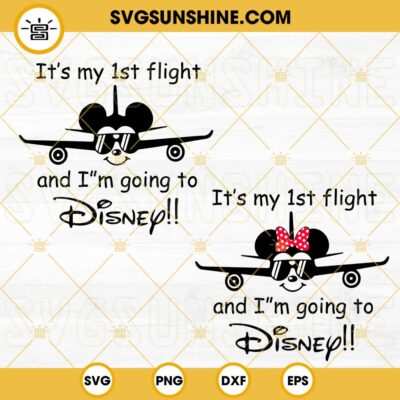 Mickey And Minnie First Flight SVG, Im Going To Disney SVG, Disney ...