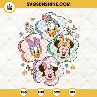 Mickey Friends Easter Bunny Ears SVG, Mouse Easter SVG, Spring SVG ...