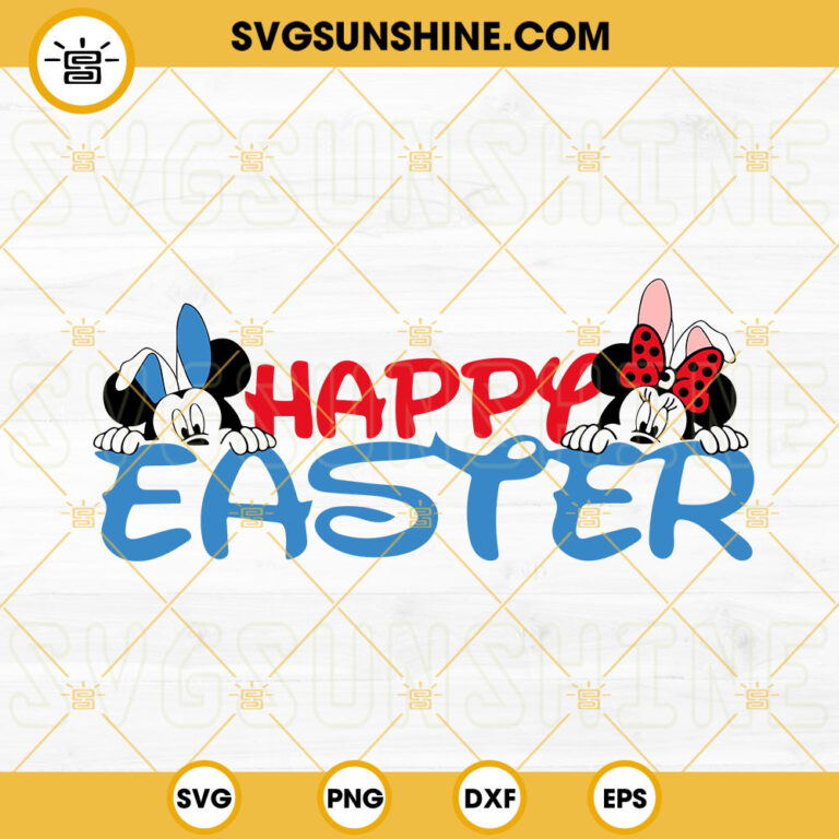 Mickey Mouse Head Easter Eggs SVG, Disney Mickey Easter SVG, Easter ...