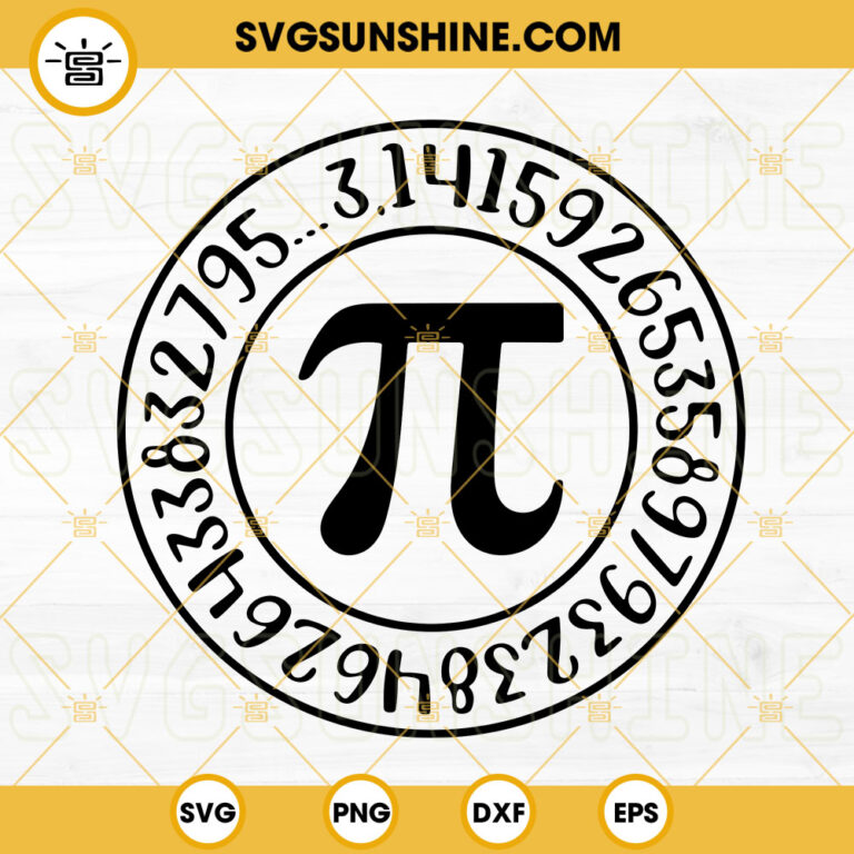 Pi Logo SVG, 3 14 Number SVG, Mathematics SVG, Pi Day SVG PNG DXF EPS ...