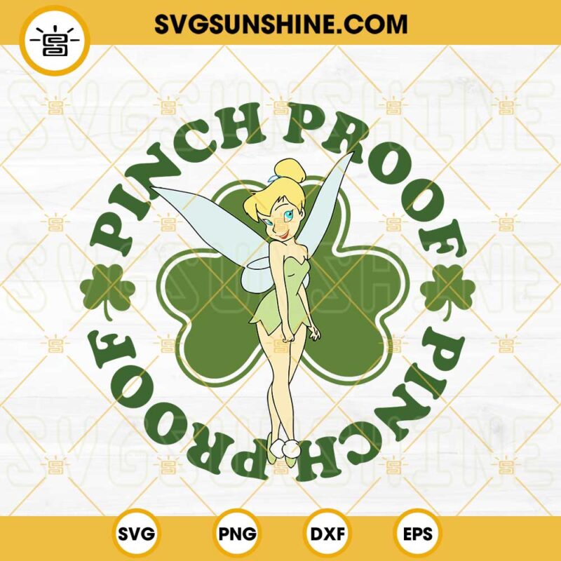 Pinch Proof SVG, Tinker Bell St Patricks Day SVG, Lucky Shamrock SVG ...
