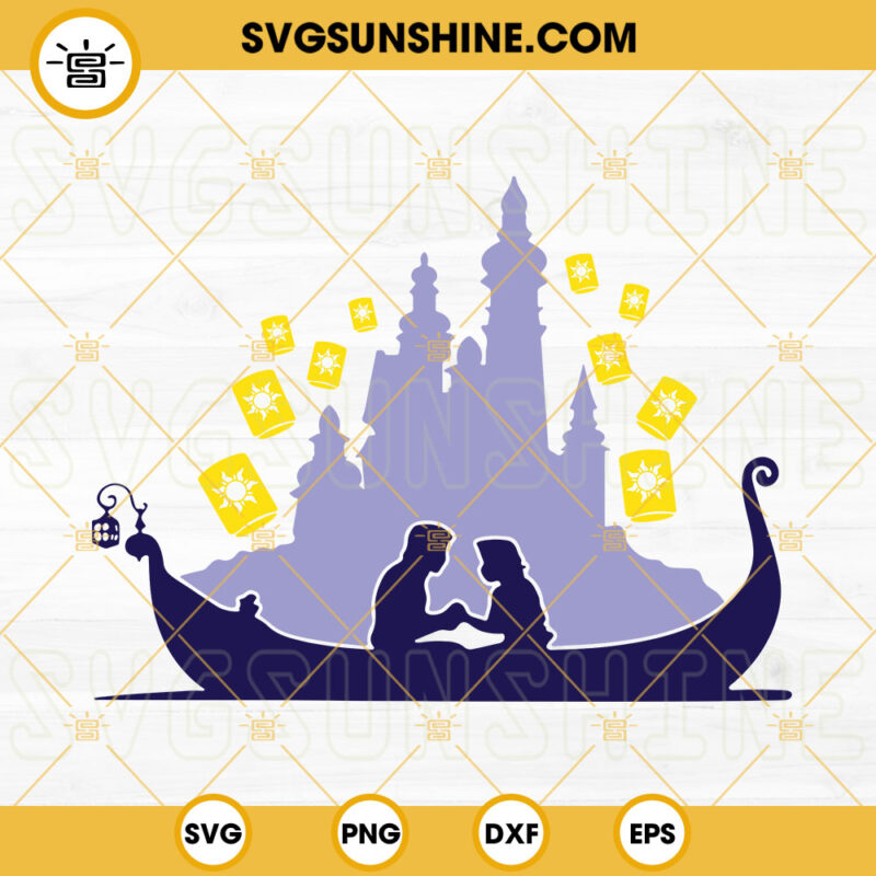 Rapunzel Flynn On Boat SVG, At Last I See The Light SVG, Disney Couples ...
