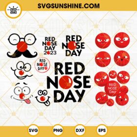 Sonic Red Nose Day SVG, Comic Relief SVG PNG DXF EPS