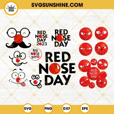 Sonic Red Nose Day SVG, Comic Relief SVG PNG DXF EPS