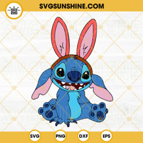 Stitch Angel Easter Bunny SVG, Easter Eggs SVG, Disney Couple Easter ...
