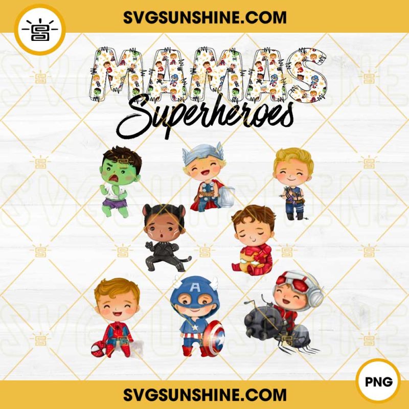 Baby Superheroes Bundle SVG, Baby Avengers SVG, Superheroes SVG, Little ...