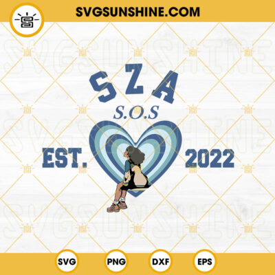 SZA SVG Bundle, Musician SVG, Sos Album SVG PNG DXF EPS Files