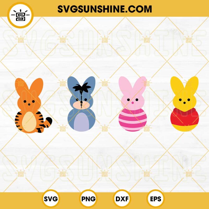 Winnie The Pooh Peeps SVG Bundle, Easter Peeps SVG, Disney Easter SVG ...