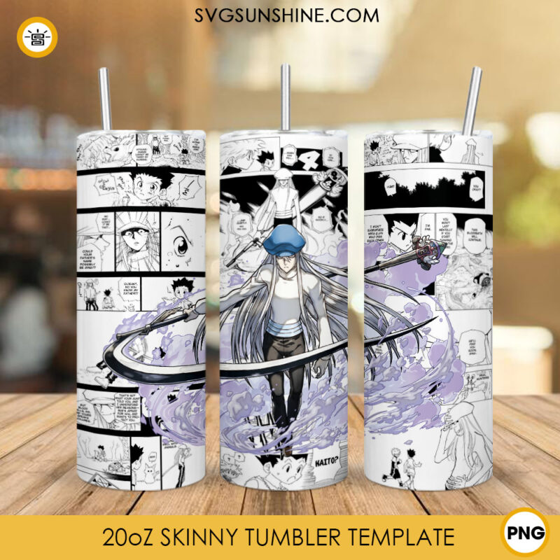 Kaito Leader 20oz Skinny Tumbler Wrap Design PNG, Hunter X Hunter Anime ...