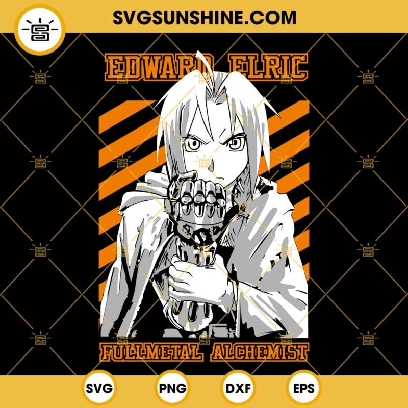 Edward Elric SVG, Fullmetal Alchemist SVG, Anime Series SVG PNG DXF EPS ...