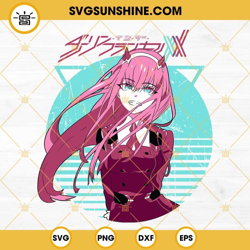 Zero Two SVG, Darling In The Franxx SVG, Anime Japanese SVG PNG DXF EPS ...
