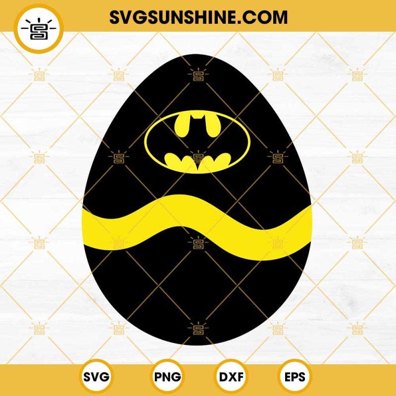 Batman Easter Egg SVG, DC Comics Easter SVG, Superhero Easter SVG PNG ...