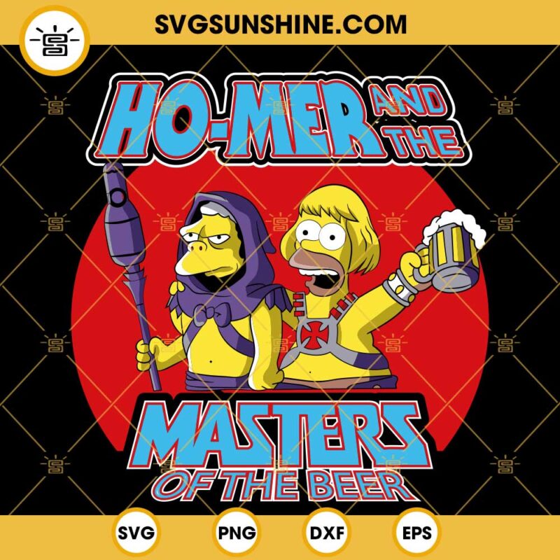 Homer Masters SVG, The Simpsons SVG PNG DXF EPS Cricut