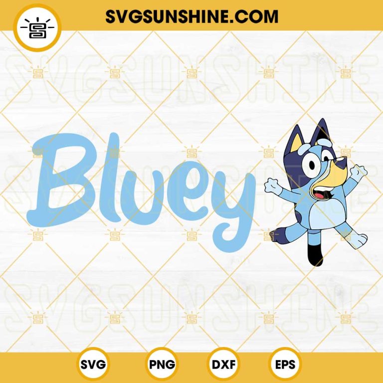 Bluey SVG, Bluey Heeler Dog SVG, Cute Blue Heeler Puppy Cartoon SVG PNG ...