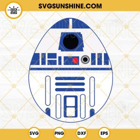 R2D2 Easter Egg SVG, Robot Easter Egg SVG, Star Wars Easter Day SVG PNG ...