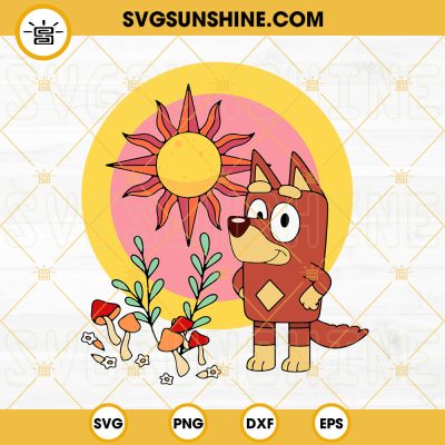 Rusty Bluey SVG, Cottagecore Red Kelpie Cartoon SVG, Bluey Friend SVG ...