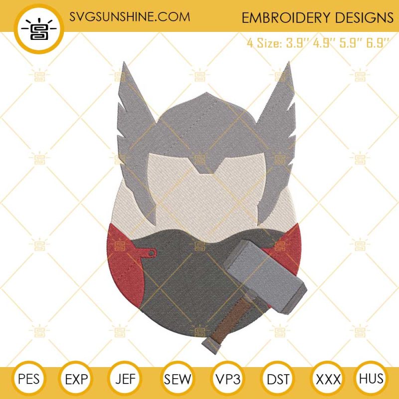 Thor Easter Egg Embroidery Designs, Marvel Super Hero Machine ...