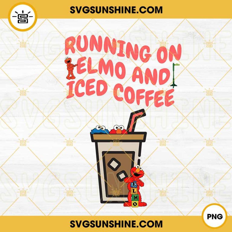 Running On Elmo And Iced Coffee PNG, Red Muppet Monster PNG, Trendy ...
