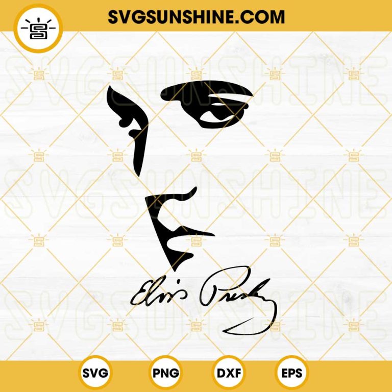 Elvis Presley SVG, King Of Rock And Roll SVG PNG DXF EPS Files