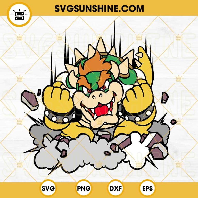 Super Mario Bowser SVG, King Koopa SVG, King Bowser SVG, Mario ...