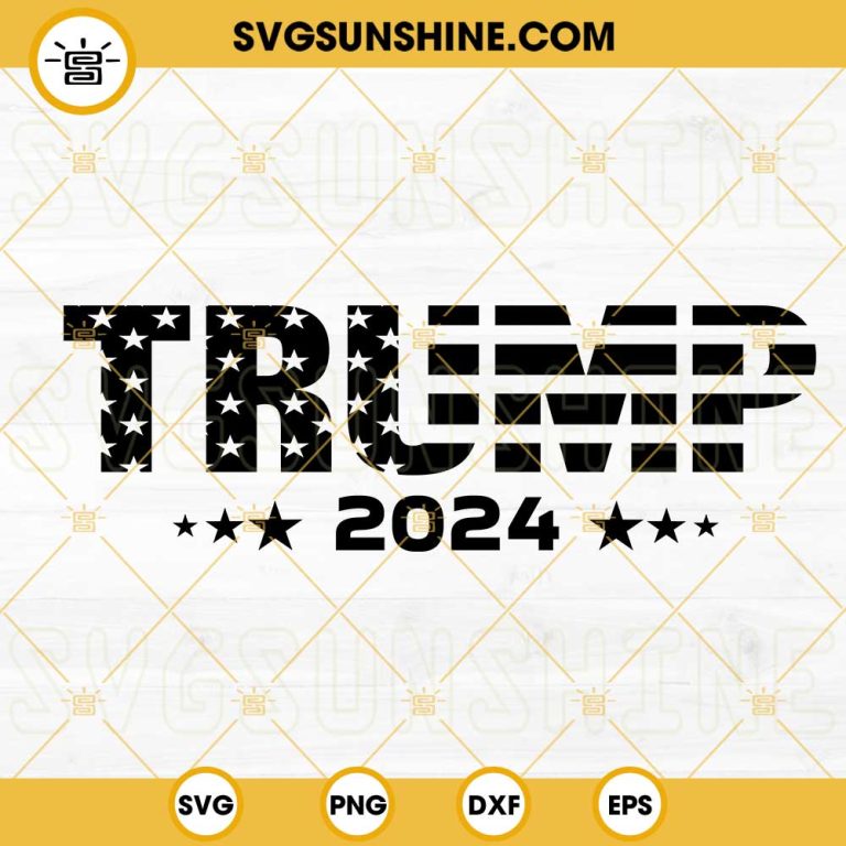 Trump 2024 American Flag SVG, Trump Flag SVG, Donald Trump SVG PNG DXF ...