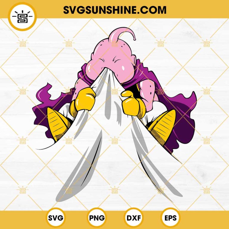 Majin Buu SVG, Majin Buu Dragon Ball SVG PNG DXF EPS Cricut
